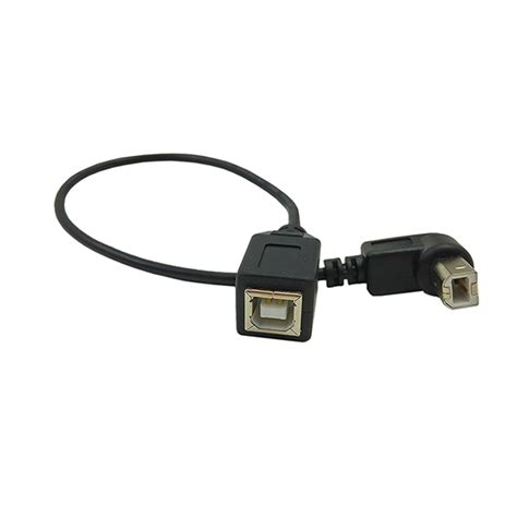 Usb B Female To Right Angled B Male Printer Cable