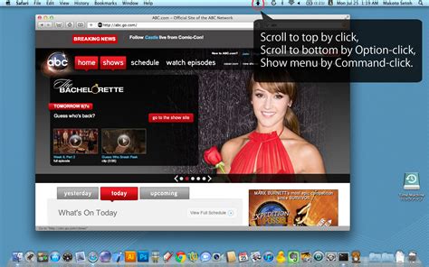 ScrollToTop Mac OS X Application