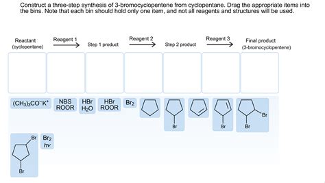 Solved Construct A Three Step Synthesis Of
