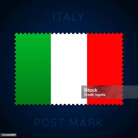 이탈리아 우표 표시 흰색 배경 벡터 그림에 격리 된 국기 우표 공식 국가 국기 패턴과 국가 이름으로 스탬프 벡터에 대한 스톡 벡터 아트 및 기타 이미지 Istock