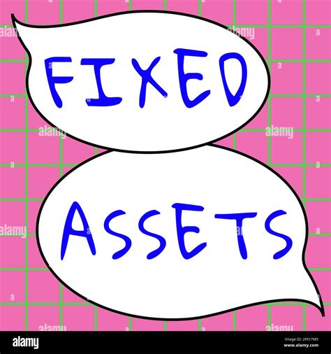 Conceptual Display Fixed Assets Business Showcase Long Term Tangible