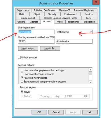 Solved Login To The Domain Using UPN Suffix Experts Exchange