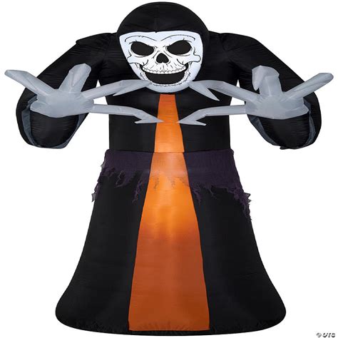 Gemmy Airblown Reaper Giant 12 Ft Tall Multicolored