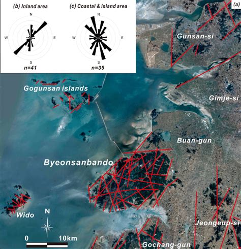 A Result Of Lineament Analysis For The Study Area B In The Inland