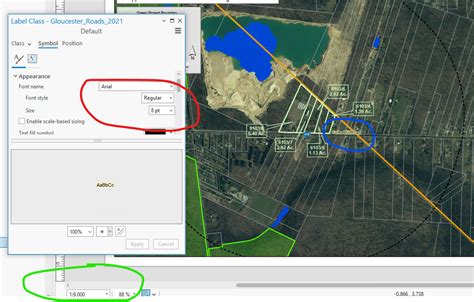fixed font size from labeling features in arcpro r esri community