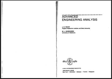 Solutions For Advanced Engineering Analysis 1st By J N Reddy M L Solutions For Advanced Engineering Analysis 1st By J N Reddy M L