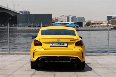 Rent Mg Gt Yellow In Dubai Sedan Octane Car Rental Dubai