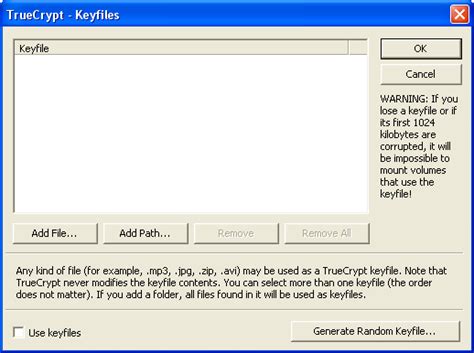 Screenshots Truecrypt