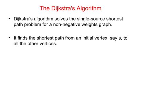 Unit26 Shortest Pathalgorithm Ppt