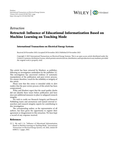pdf retracted influence of educational informatization based on