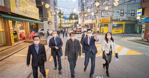 명리단길 야간경관 특화 거리 점등식