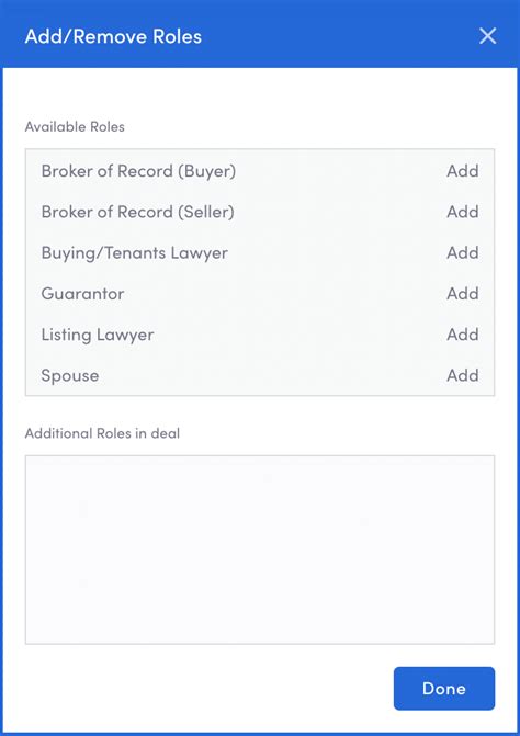 How To Add And Remove Roles On A Document Remine Support Center
