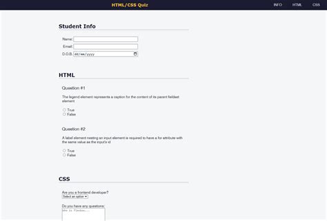 Html Quiz By Dricck On Deviantart