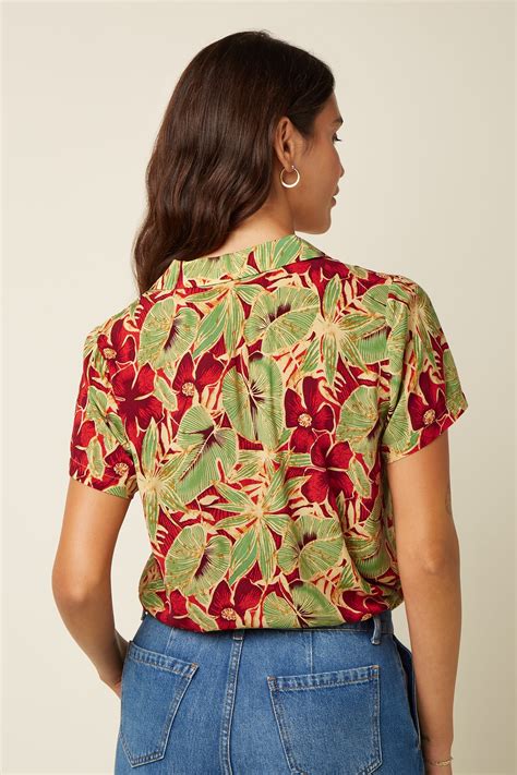 Bella Blouse Rico Fire Red King Louie