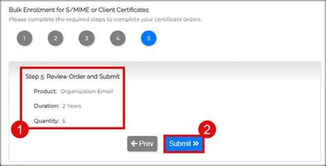 bulk enrollment of organization validation ov s mime certificates