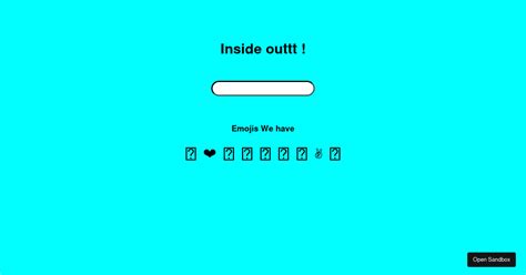 Play With Emoji Codesandbox