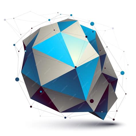 Premium Vector Colorful 3d Vector Abstract Design Object Polygonal