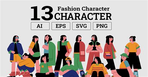 Fashion Character Illustration 378594 Templatemonster