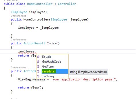 Dependency Injection Using Microsoft Unity
