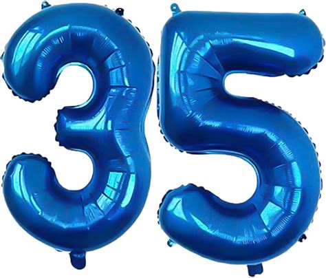 Xlood Number 35 Balloons 32 Inch Digital Balloon Alphabet 35 Birthday Balloons Digit