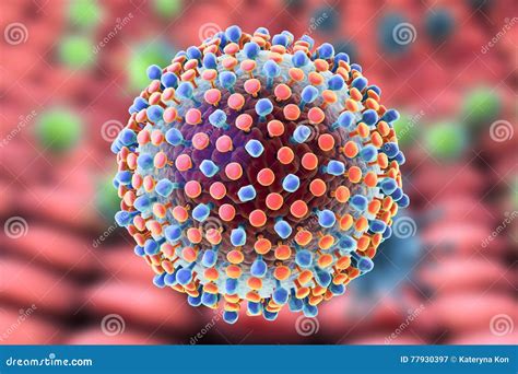 Hepatitis C Virus Illustration Stock Illustration Illustration Of
