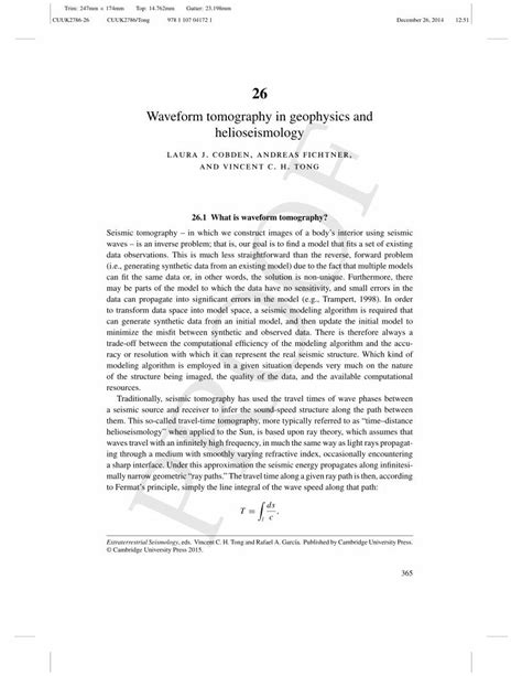 pdf waveform tomography in geophysics and helioseismology · waveform