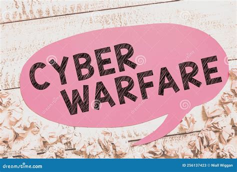 Inspiration Showing Sign Cyber Warfare Internet Concept Virtual War