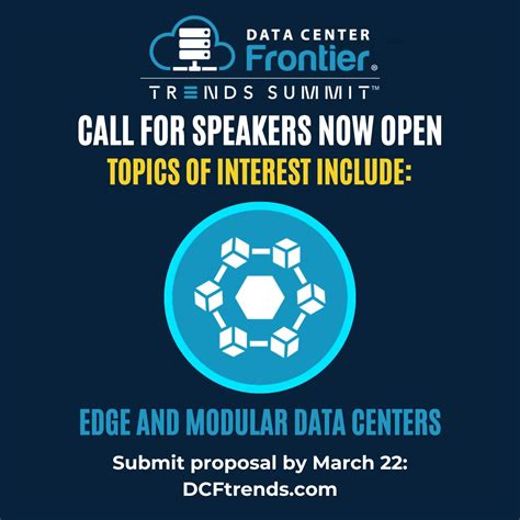 Submit Your Proposal For Data Center Frontier Trends Summit Data Center Frontier Posted On The
