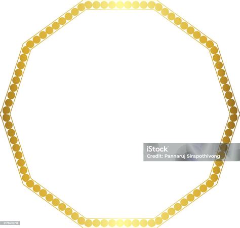 십각형 프레임 라운드 원형 그래픽 디자인 예술적 골드 액자 럭셔리 골든 프레임 골드 테두리 벡터 로얄 프레임 워크 장식 장식