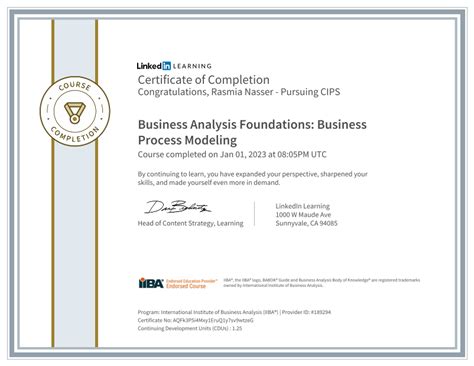 Rasmia Nasser On Linkedin Certificate Of Completion