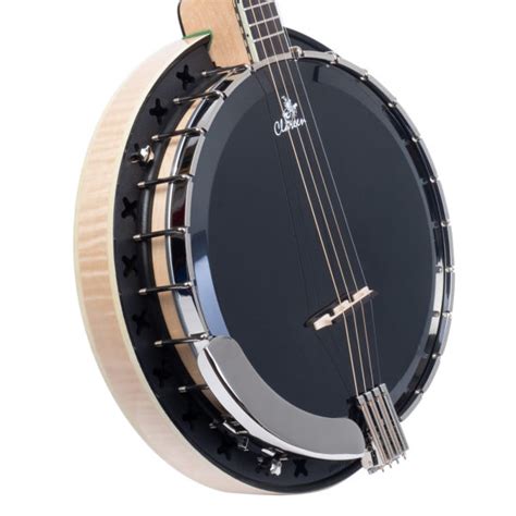 Clareen Banjo Head Smooth Black 11 • Clareen Banjos