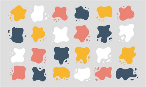 organic blob shape irregular round liquid vector element abstract