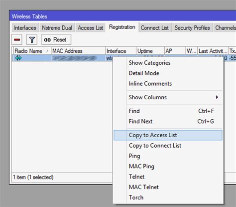 Arxont Ограничение доступа к WiFi по MAC в Mikrotik