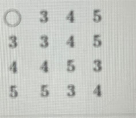 solved 3 4 53 3 4 54 4 5 35 5 3 4given the identity