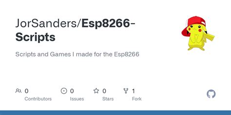 Github Jorsandersesp8266 Scripts Scripts And Games I Made For The