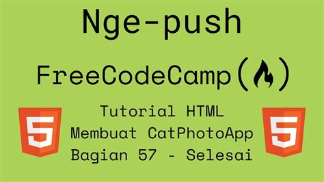 Freecodecamp Bahasa Indonesia Html Element Footer Head Title Selesai Youtube