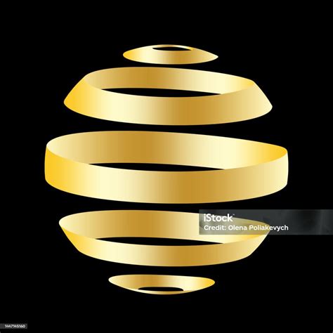 공 황금 줄무늬 럭셔리 템플릿 수상 디자인 아름 다운 스타일의 황금 공 황금 줄무늬입니다 벡터 그림입니다 스톡 이미지입니다 1위에 대한 스톡 벡터 아트 및 기타 이미지