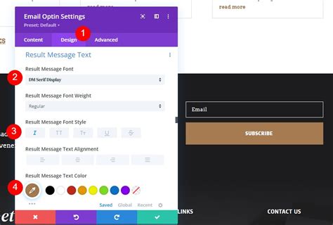 How To Customize The Success Action In Your Divi Email Optin Form Ask