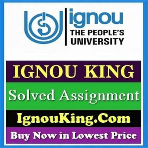 Ignou Solved Assignment 2023 24 Youtube