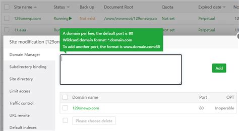 Add Server Alias To Site Aapanel Free Hosting Control Panel One Click Lamplemp