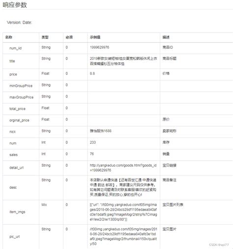 拼多多商品详情api返回值全解析