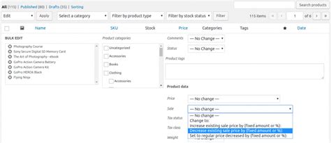 How To Bulk Edit WooCommerce Product Prices With Use Cases