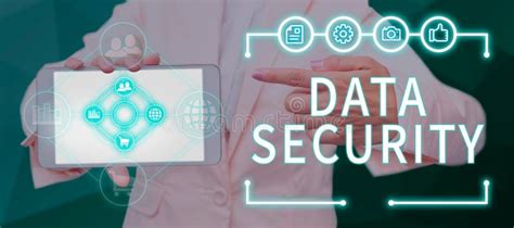 Text Caption Presenting Data Security Business Concept Confidentiality Disk Encryption Backups