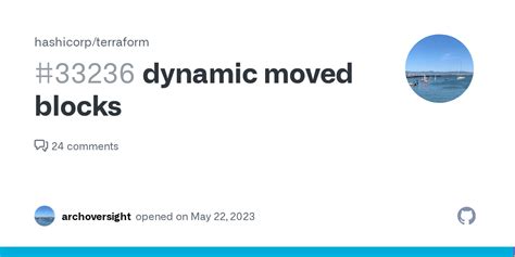 dynamic moved blocks · issue 33236 · hashicorp terraform · github