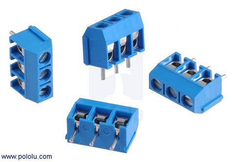 Screw Terminal Block Pin Mm Pitch Side Entry Pack Buy In Australia Pololu
