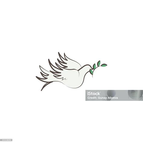 분기 스케치 스타일 아이콘으로 비둘기 평화의 요소 손으로 그려진된 아이콘 프리미엄 품질 그래픽 디자인 아이콘입니다 웹 사이트 및