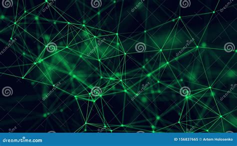 Big Data Visualization Abstract Background With Connecting Dots And