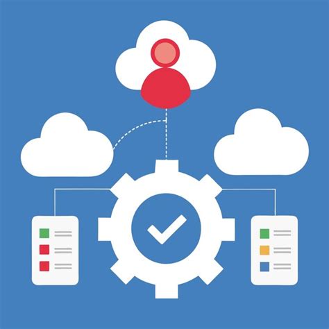 Technology Concept Flat Vector Style Illustration Featuring Project