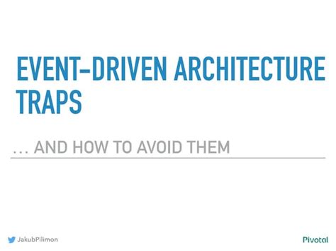 Event Driven Architecture Traps Pdf