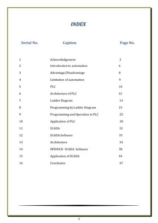 Training Report Automation Plc Scada DOCX